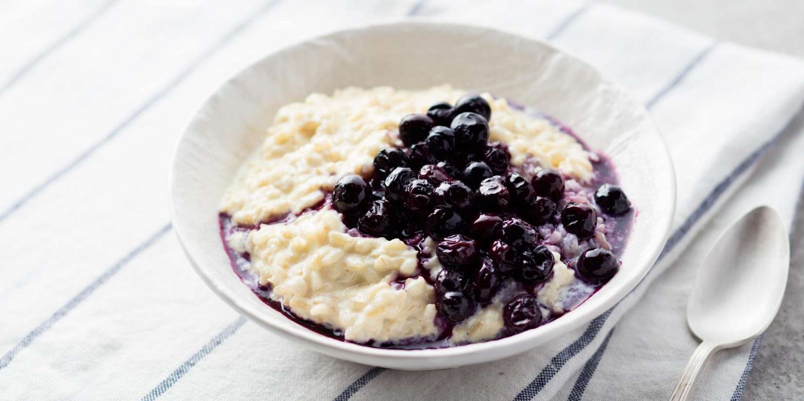 Blueberry Brown Rice Pudding