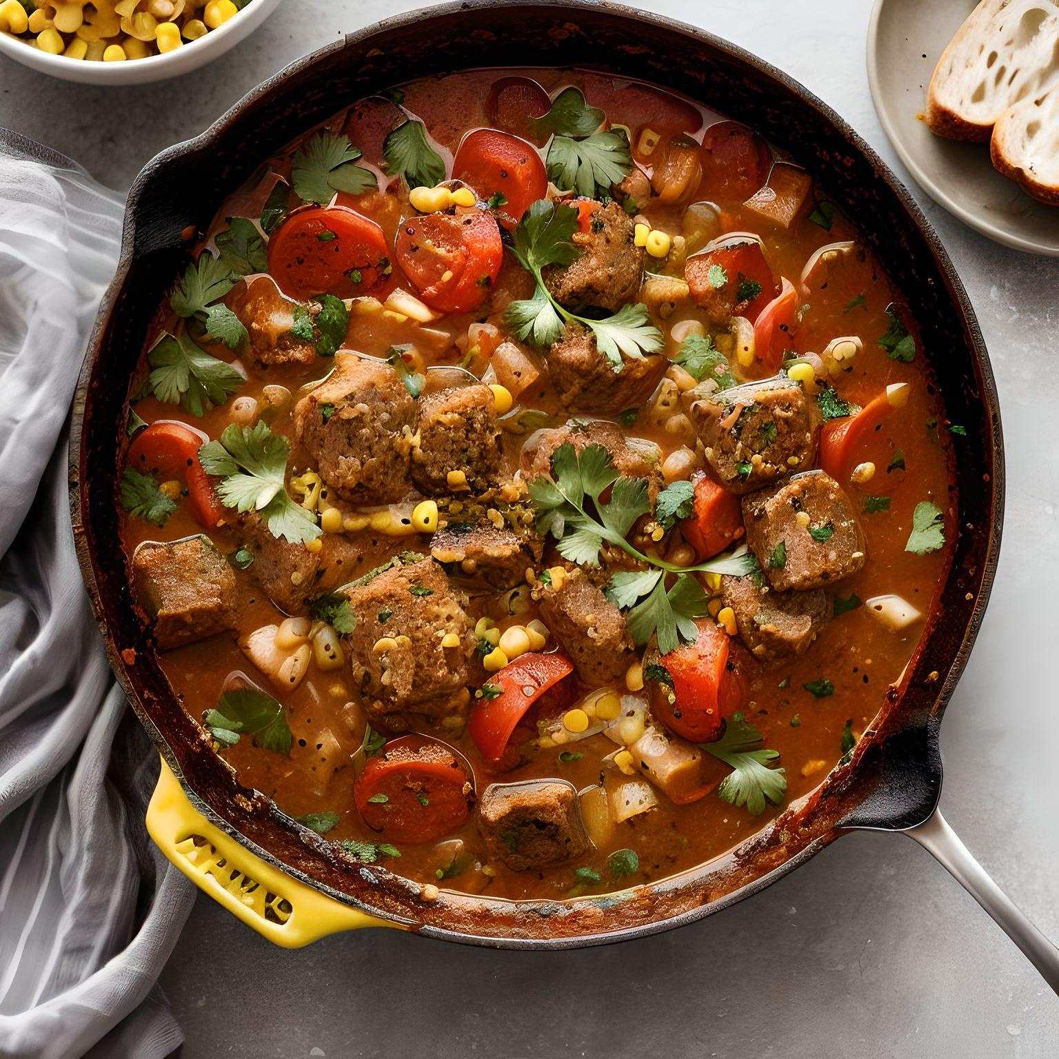 Canned Corn Recipes -Savory Corn and Black Bean Fiesta